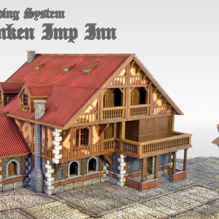 3D Printable [Commercial License] The Drunken Imp Inn STL by Dani Amengual