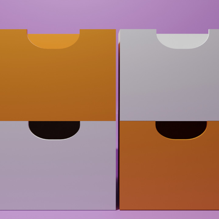 3D Printable Box Organizer Desk Office by Maria Belen Mendez