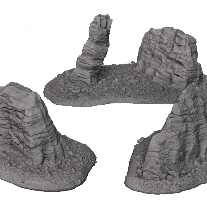 3D printable desert scenery and painting guide Campaign - MyMiniFactory