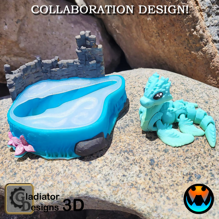 3D Printable Lock Ness & Key (COLLAB) by Josh