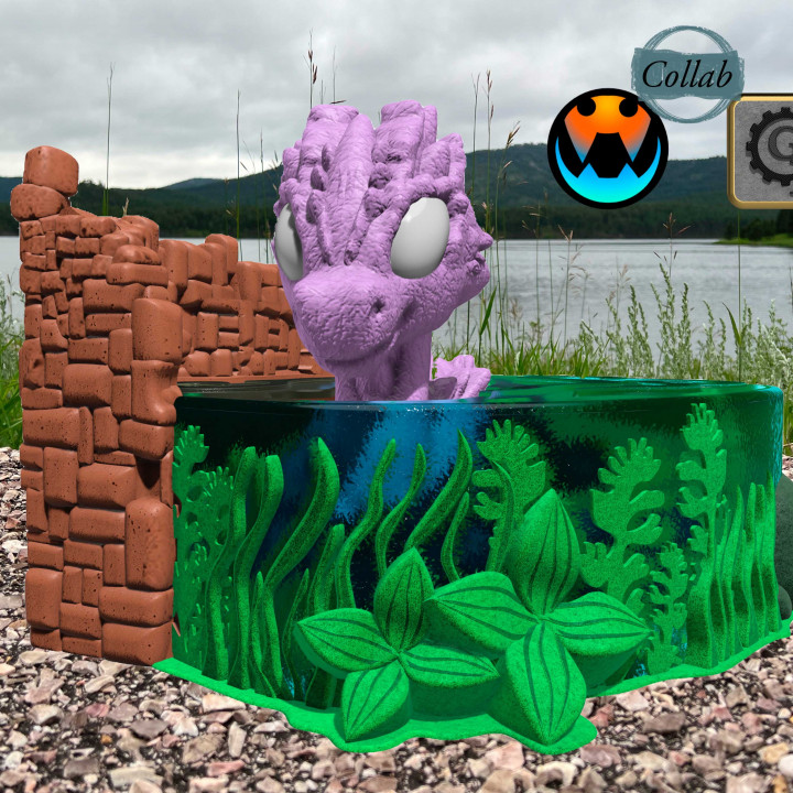 3D Printable Lock Ness & Key (COLLAB) by Josh