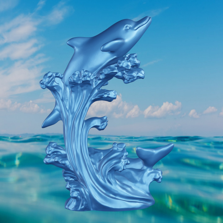3D Printable Dauphin Vague 2 by anthony
