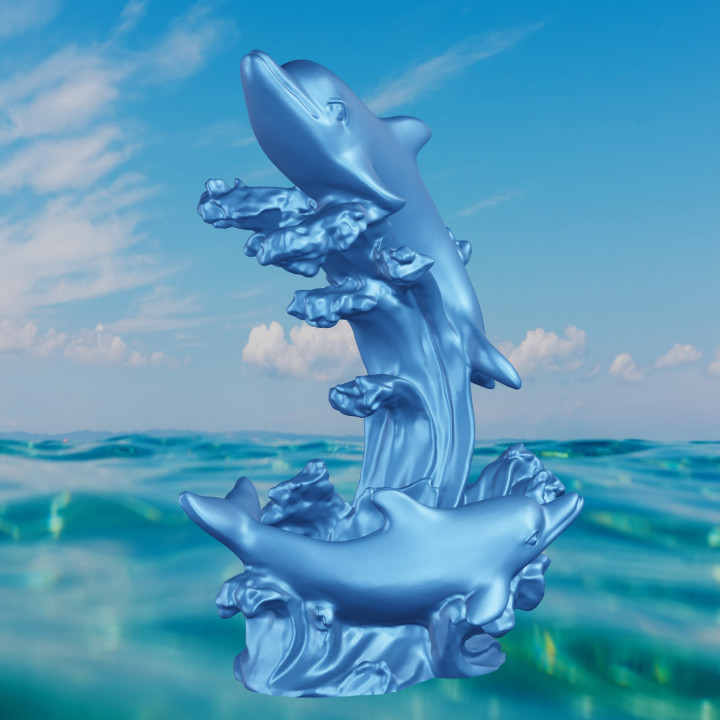 3D Printable Dauphin Vague 2 by anthony