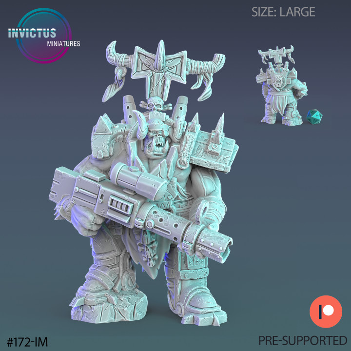 3D Printable Orc Dreadnought Set / Warship Soldier / Male Space Warrior ...