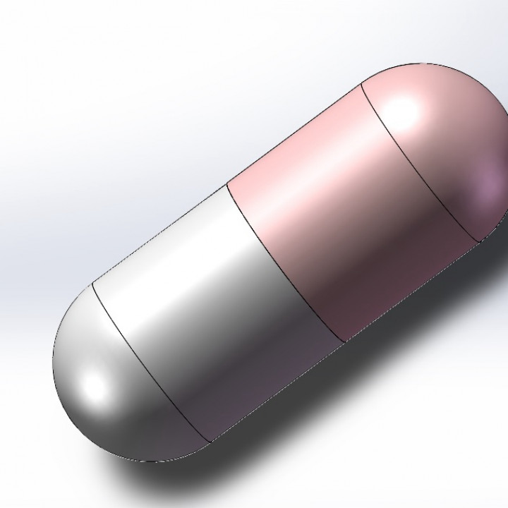 3D Printable Capsule-Style Box by MING