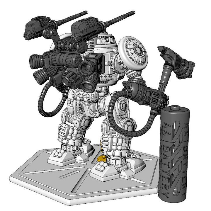 3D Printable 15mm Burrows Ripper Special Combat/Utility Mech by John ...