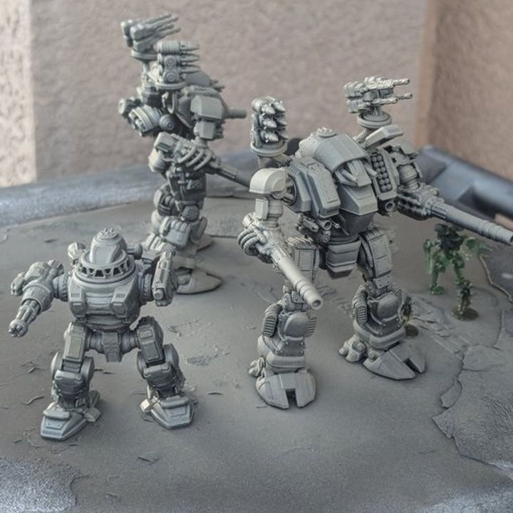 3D Printable 15mm Burrows Ripper Special Combat/Utility Mech by John ...