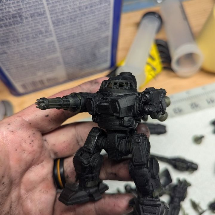 3D Printable 15mm Burrows Ripper Special Combat/Utility Mech by John ...