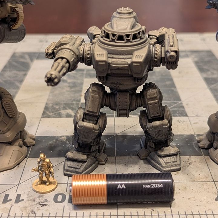 3D Printable 15mm Burrows Ripper Special Combat/Utility Mech by John ...