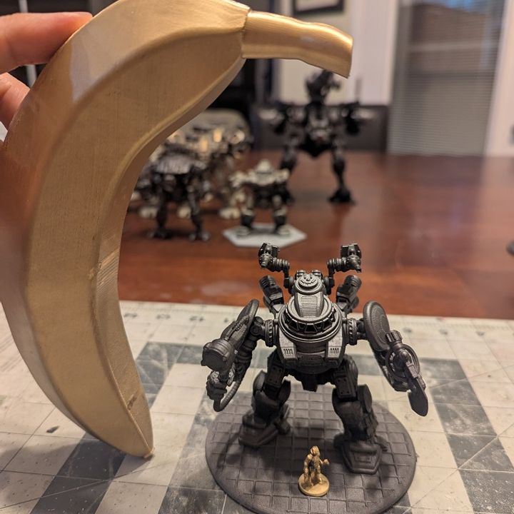 3D Printable 15mm Burrows Ripper Special Combat/Utility Mech by John ...