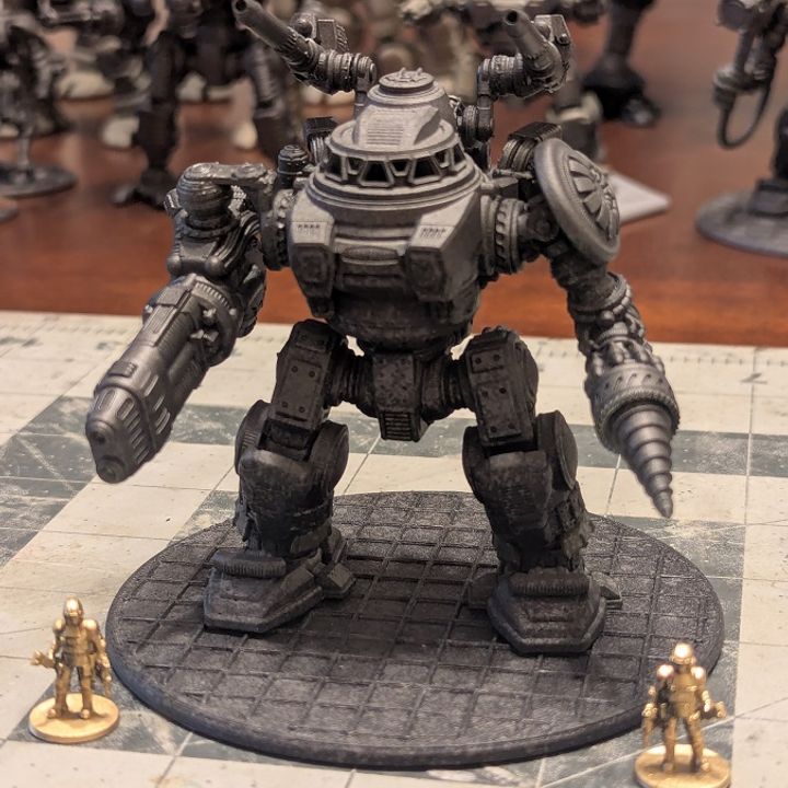 3D Printable 15mm Burrows Ripper Special Combat/Utility Mech by John ...