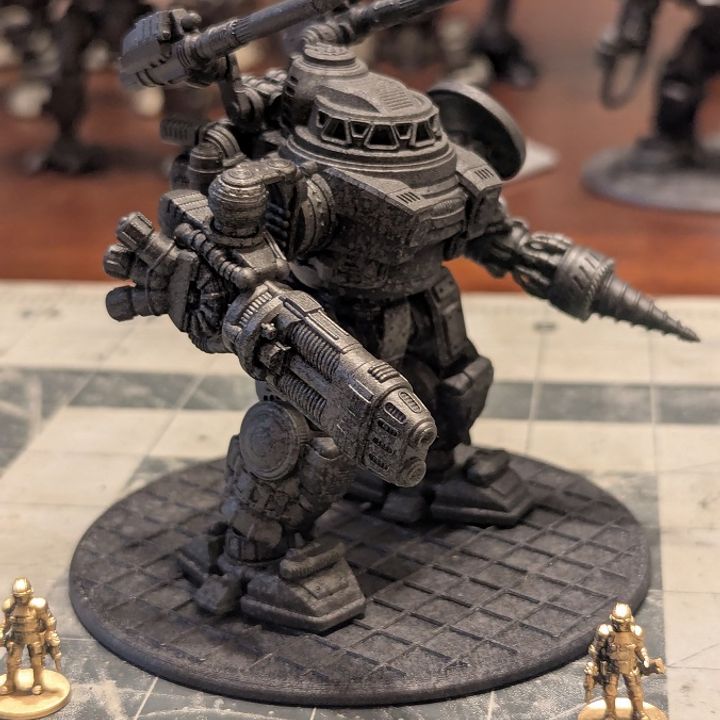 3D Printable 15mm Burrows Ripper Special Combat/Utility Mech by John ...