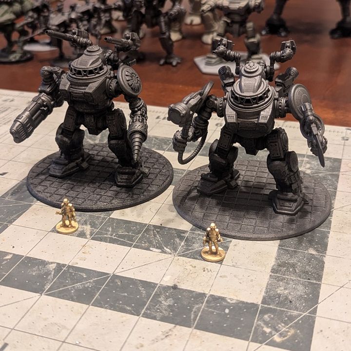 3D Printable 15mm Burrows Ripper Special Combat/Utility Mech by John ...