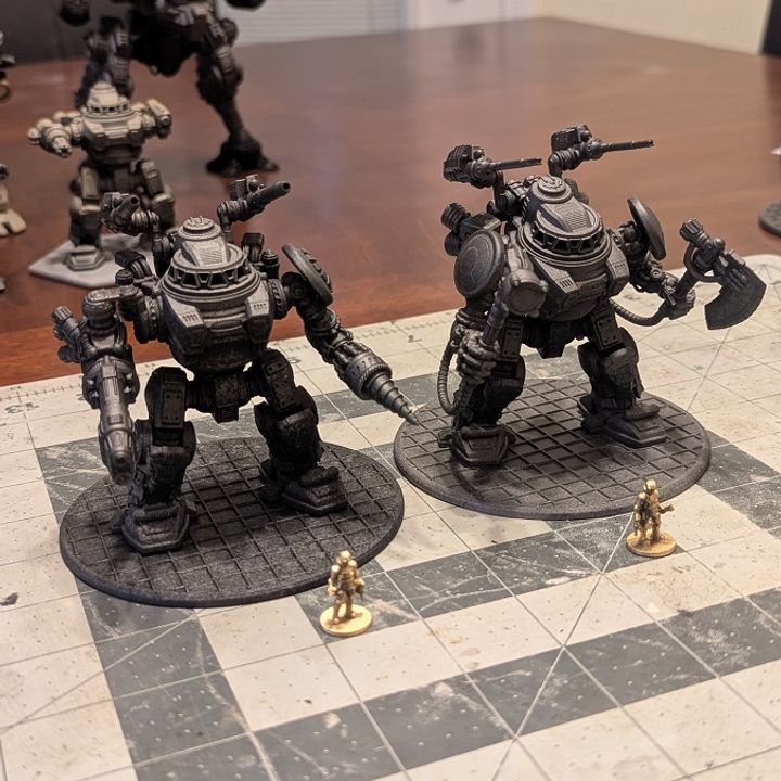 3D Printable 15mm Burrows Ripper Special Combat/Utility Mech by John ...