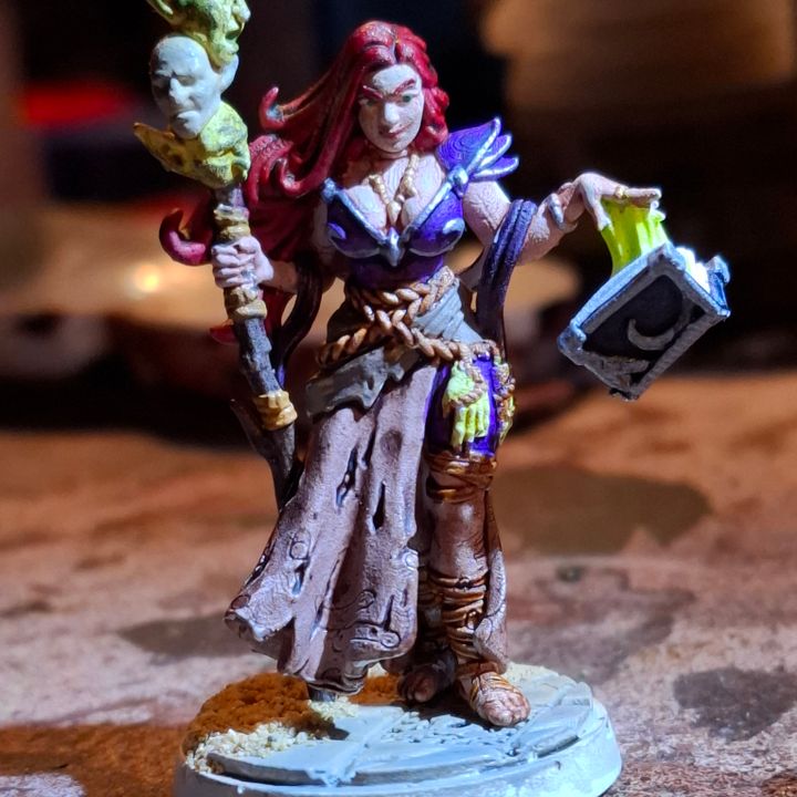 3D Print of Reina The Outcast Sorceress [PRE-SUPPORTED] Female Human by ...