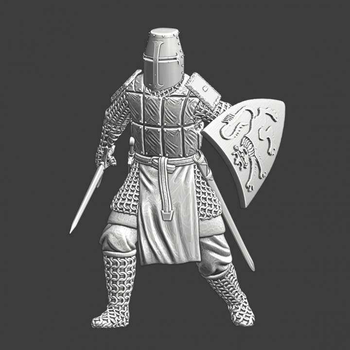 3D Printable Medieval Swedish Knight - Battle at Neva River 1222 by ...