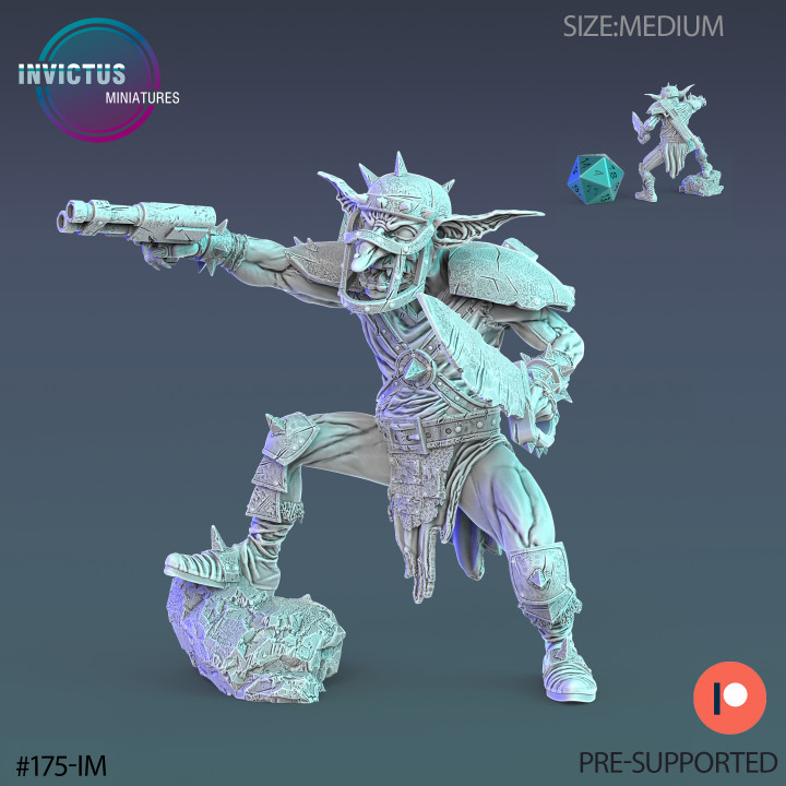 3D Printable Space Goblin Set / Warship Soldier / Goblinoid Space ...