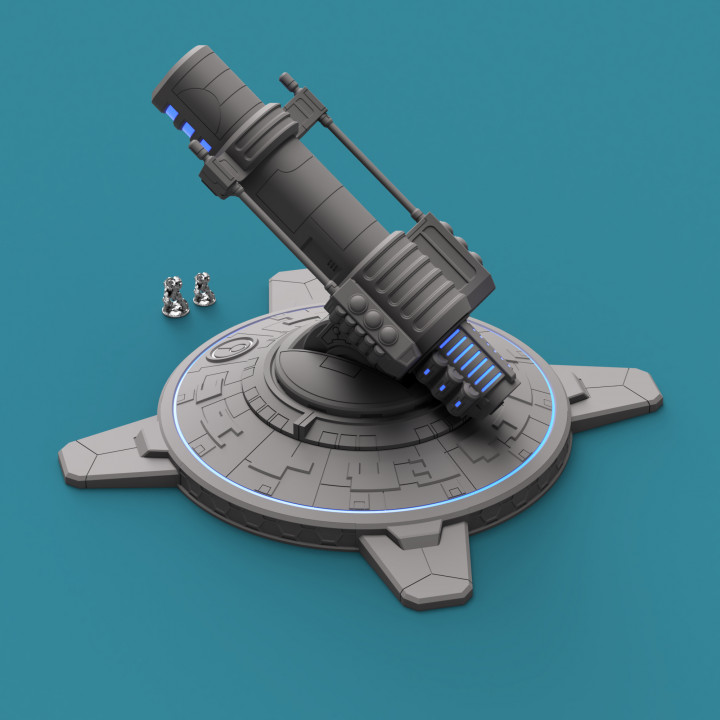 3D Printable Voroni Collective - Orbital Gun by Alex