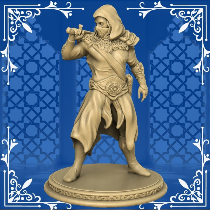 3D Printable Assassin Bandit - Arabian Nights by MiniaturesCraze