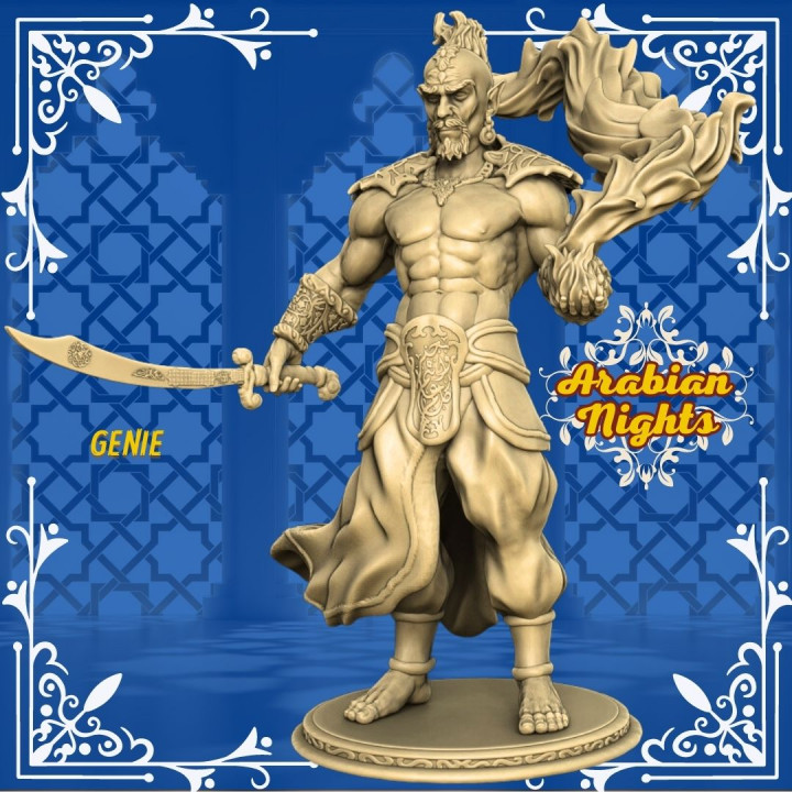3D Printable Genie - Arabian Nights by MiniaturesCraze