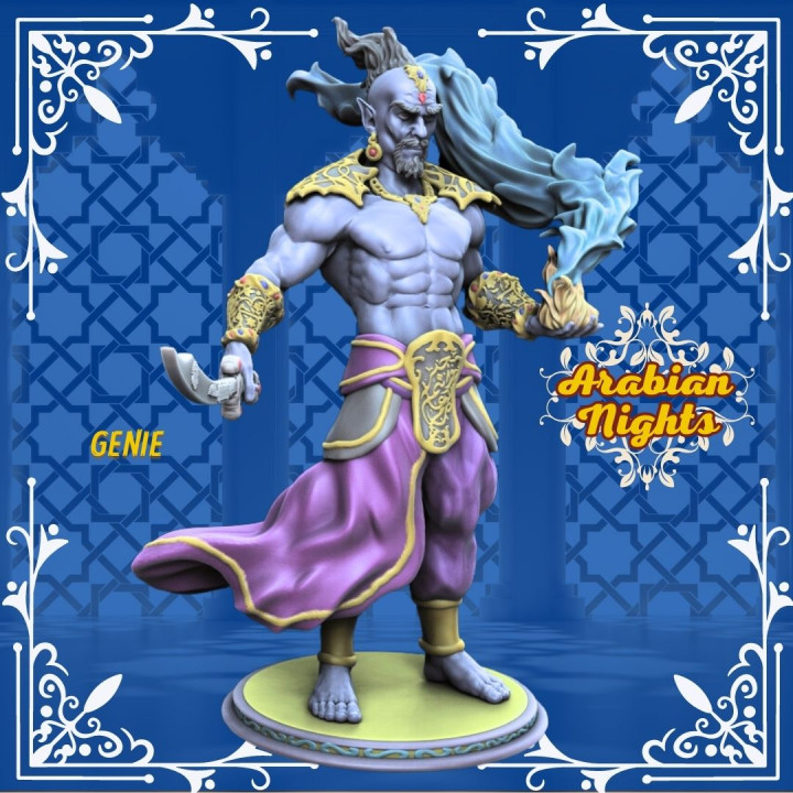 3D Printable Genie - Arabian Nights by MiniaturesCraze
