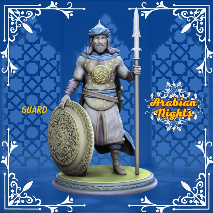 3D Printable Sultan Guards - Arabian Nights by MiniaturesCraze