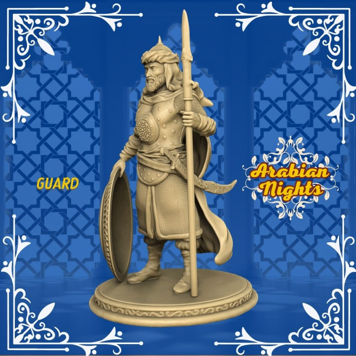 3D Printable Sultan Guards - Arabian Nights by MiniaturesCraze