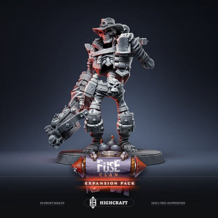 3D Printable Fuse Skeleton Huntero by HighCraft