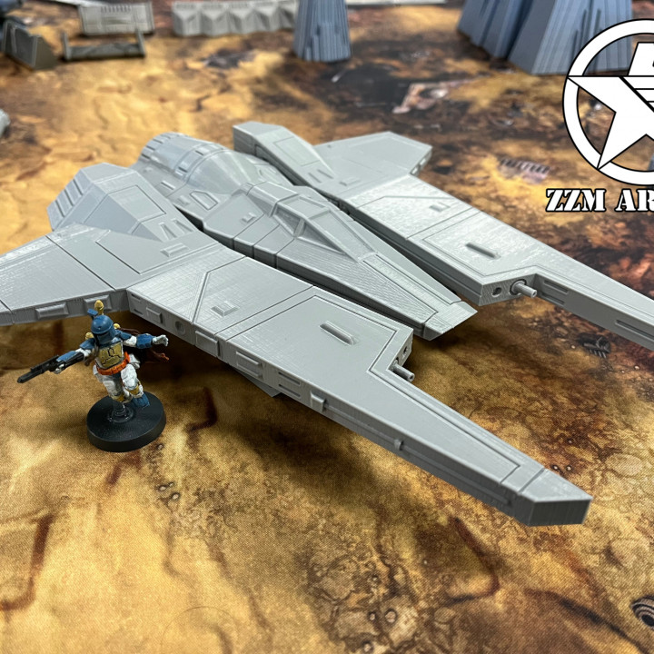 3D Printable TUSK STARSHIP by ZZM ARMORY