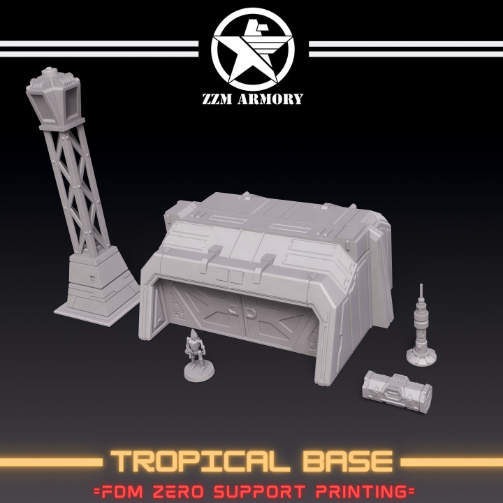3D Printable TROPICAL BASE by ZZM ARMORY