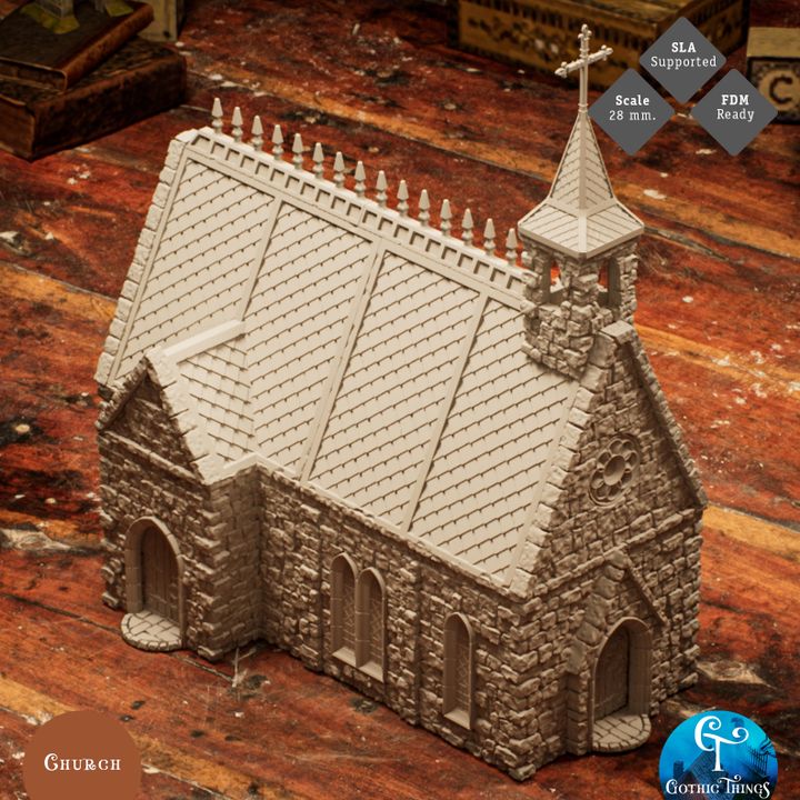 3D Printable Church by Gothic Things