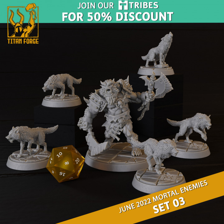 3D Printable RPG - Monsters DnD 5e - Mortal Enemies Set 03 by Titan ...