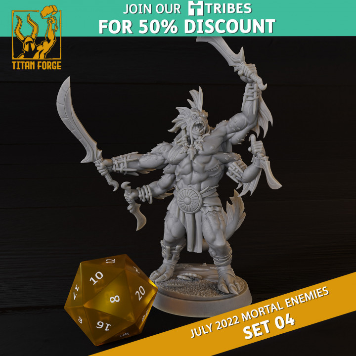 3D Printable RPG - Monsters DnD 5e - Mortal Enemies Set 04 by Titan ...