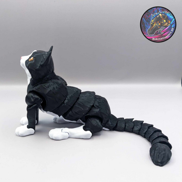 3D Printable Flexi Cat by Kirsten M