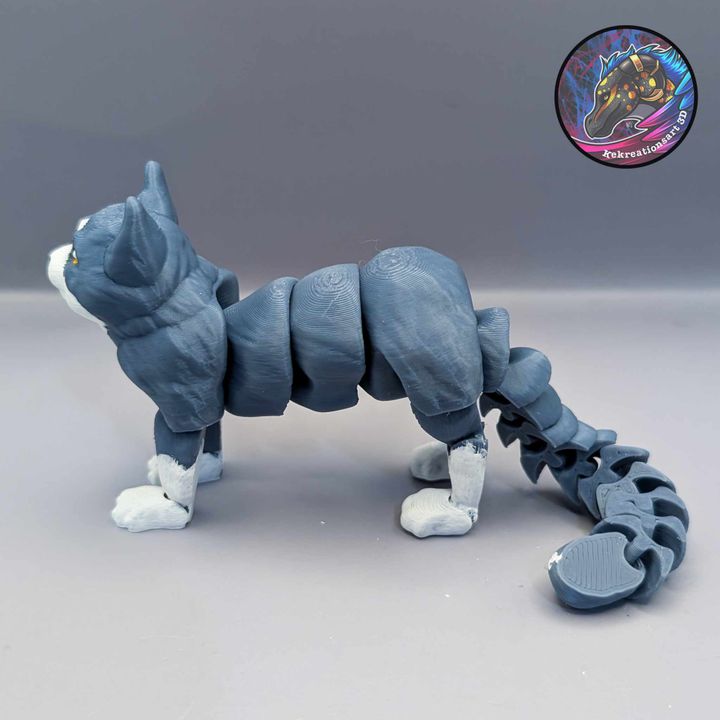 3D Printable Flexi Cat by Kirsten M
