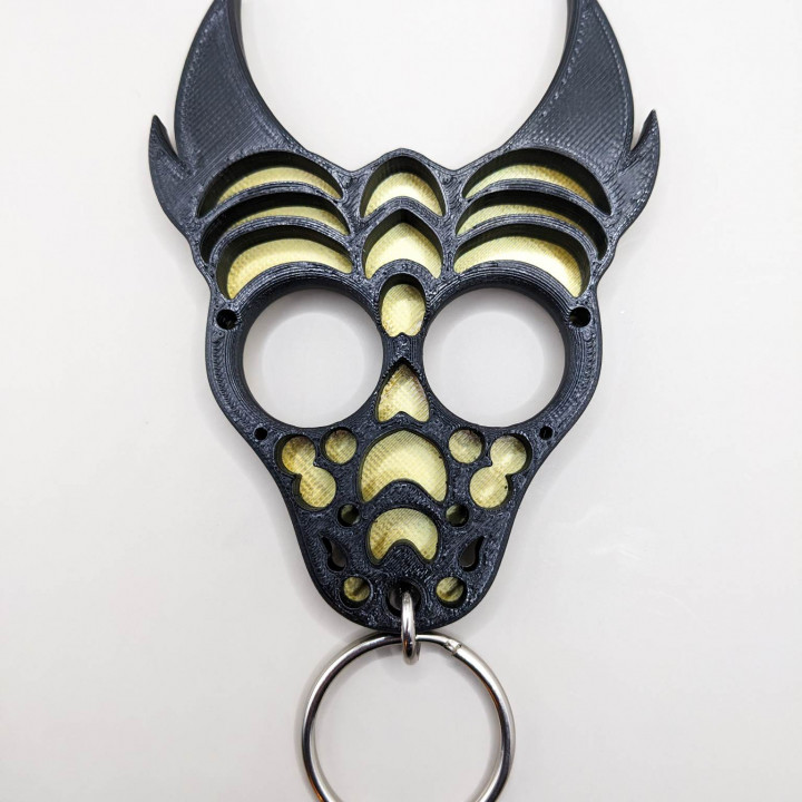 3D Printable Dragon Keychain by Kirsten M