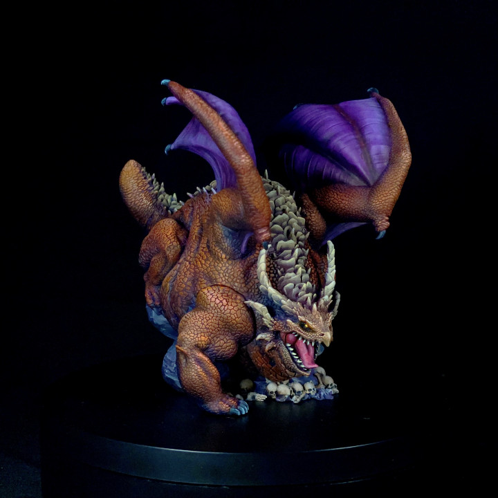 3D Print of Chunky Dragon - RPG Monster DnD 5e - Mortal Enemies Set 15 ...