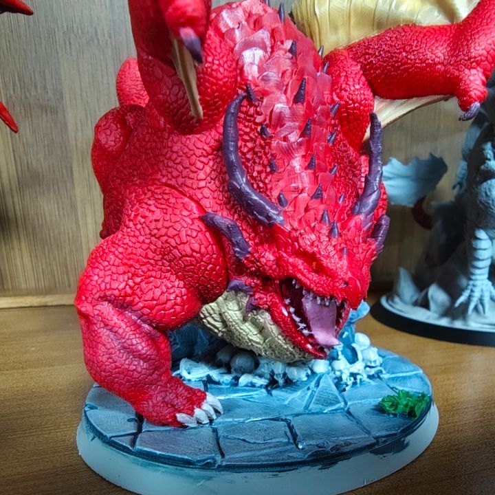 3D Print of Chunky Dragon - RPG Monster DnD 5e - Mortal Enemies Set 15 ...