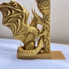 3D Printable Dragon Bookends, Shelf Decor by Kirsten M