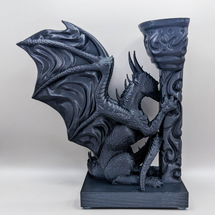 3D Printable Dragon Bookends, Shelf Decor by Kirsten M
