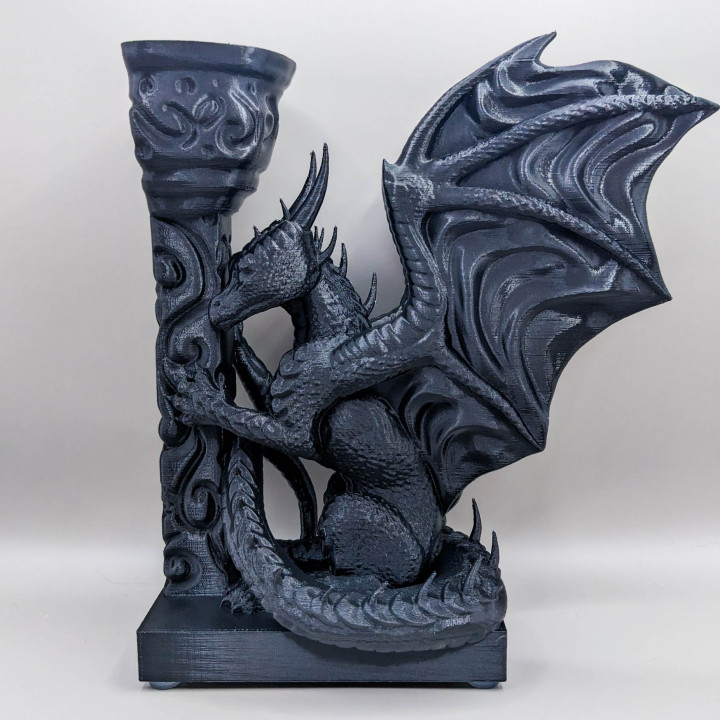 3D Printable Dragon Bookends, Shelf Decor by Kirsten M