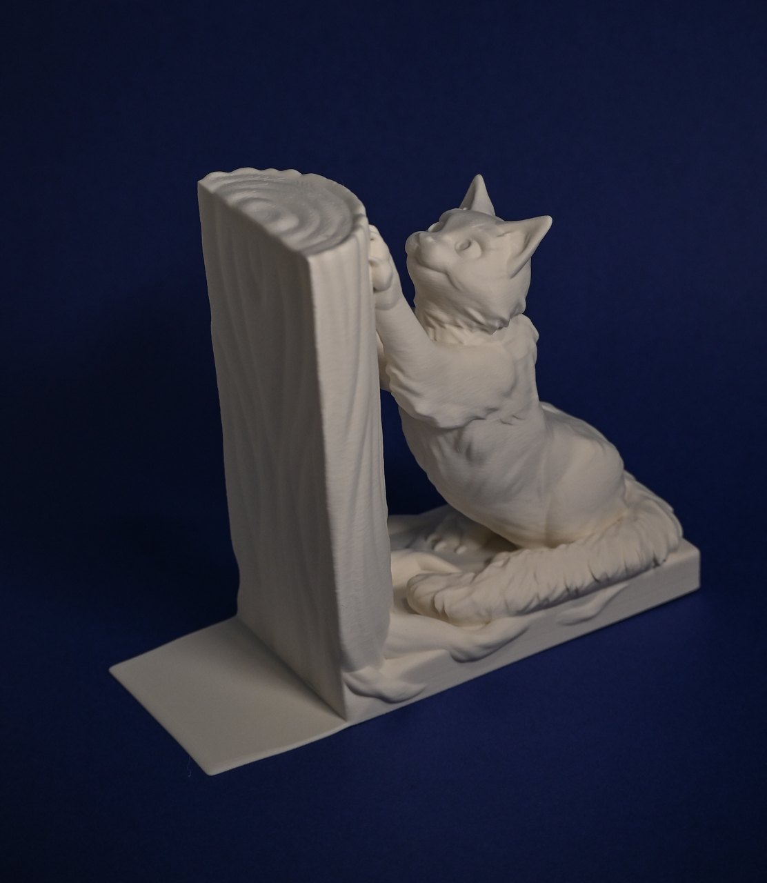 3D Printable Cat Bookend, Shelf Decor by Kirsten M