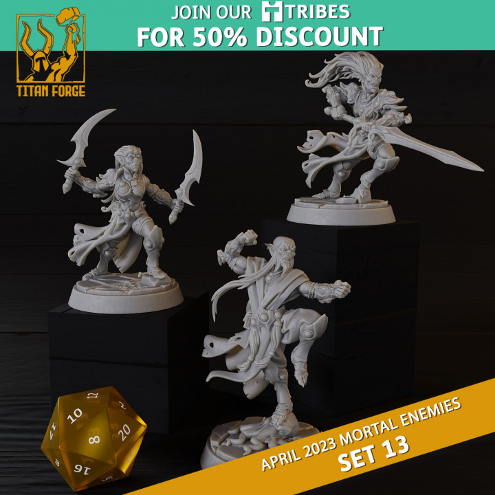 3D Printable Githyanki - RPG Monster DnD 5e - Mortal Enemies Set 13 by ...