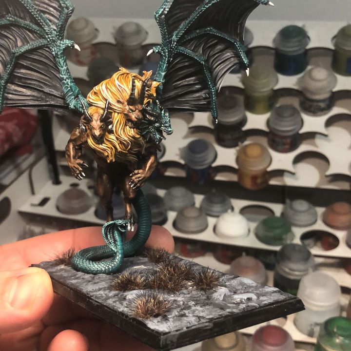 3D Print of Chimera - RPG Monster DnD 5e - Mortal Enemies Set 11 by ...