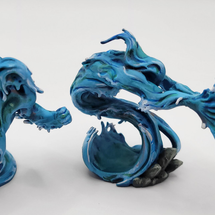 3D Print of Water Elementals - RPG Monster DnD 5e - Mortal Enemies Set ...