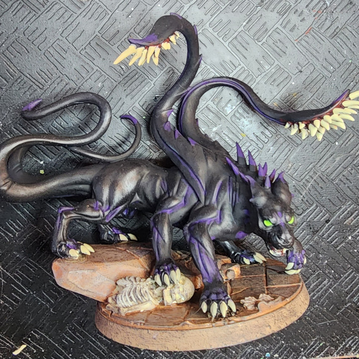 3D Print of Displacer Beast - RPG Monster DnD 5e - Mortal Enemies Set ...