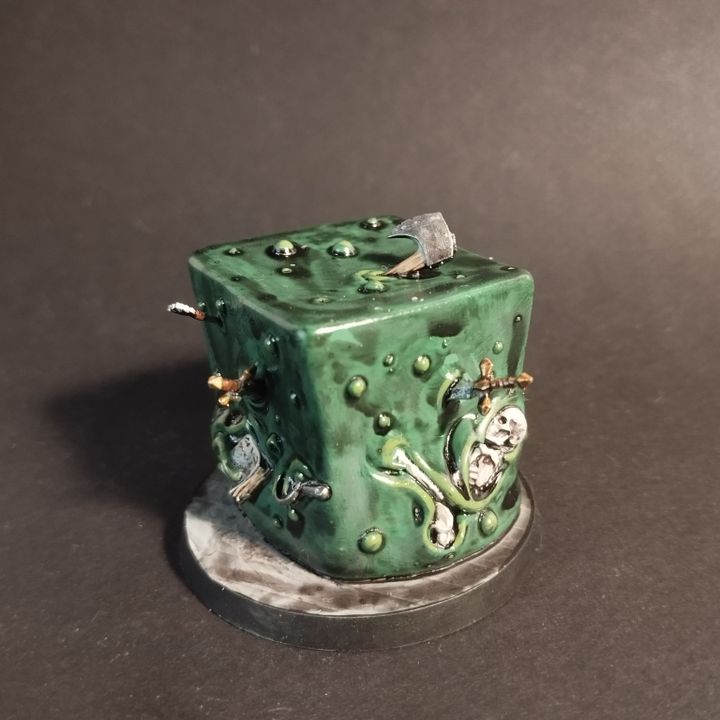 3D Print of Gelatinous Cube - RPG Monster DnD 5e - Mortal Enemies Set ...