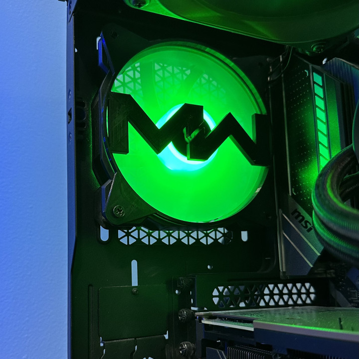 3D Printable CoD MW PC fan grill by Majid Alhammadi