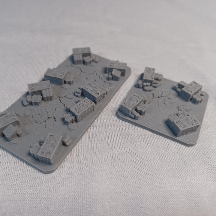 3D Printable City Rough Alleyway Set by Wargame Forge