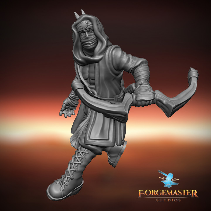 3D Printable Rockhound Bow Pose 03 by Forgemaster Studios